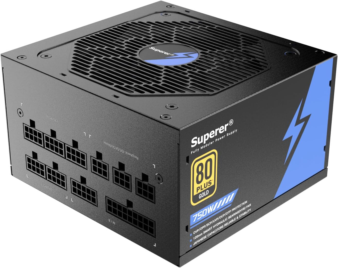 Amazon.com: Superer 750W Power Supply, PC PSU Computer Gaming Low Noise ...