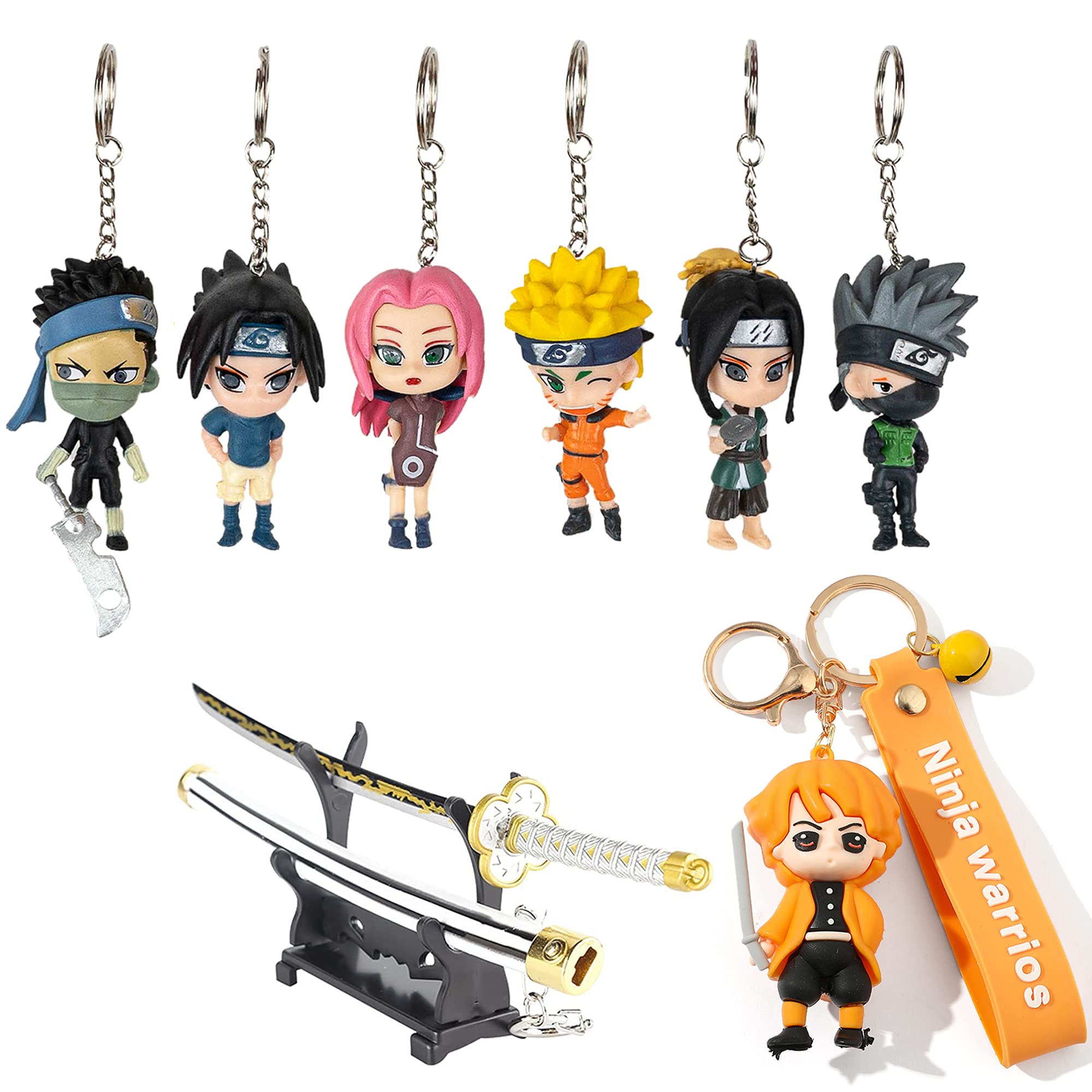Buy Shippuden Anime Keychain, Sasuke, Sakura, Kakashi, Zabuza Momochi ...