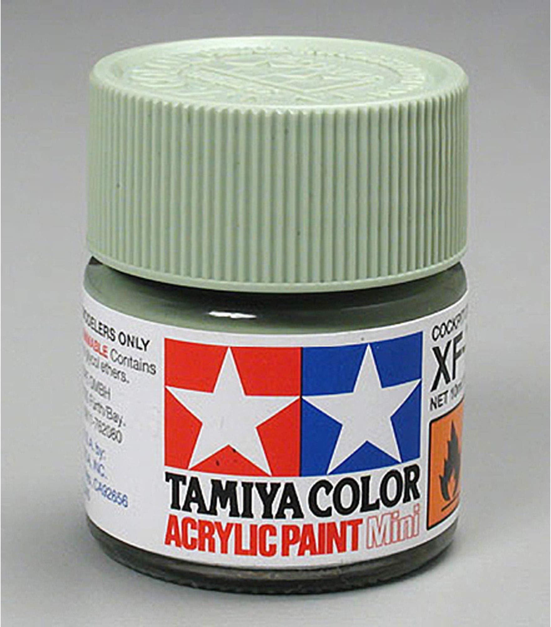 Amazon.com: TAMIYA Acrylic Mini XF71Flat Cockpit Green TAM81771 ...
