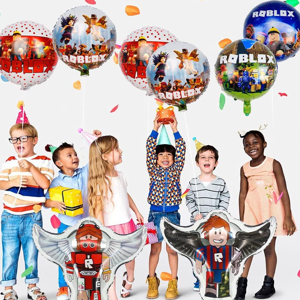Roblox Party Balloons Birthday Decorations 8 Pieces Party Supplies ...