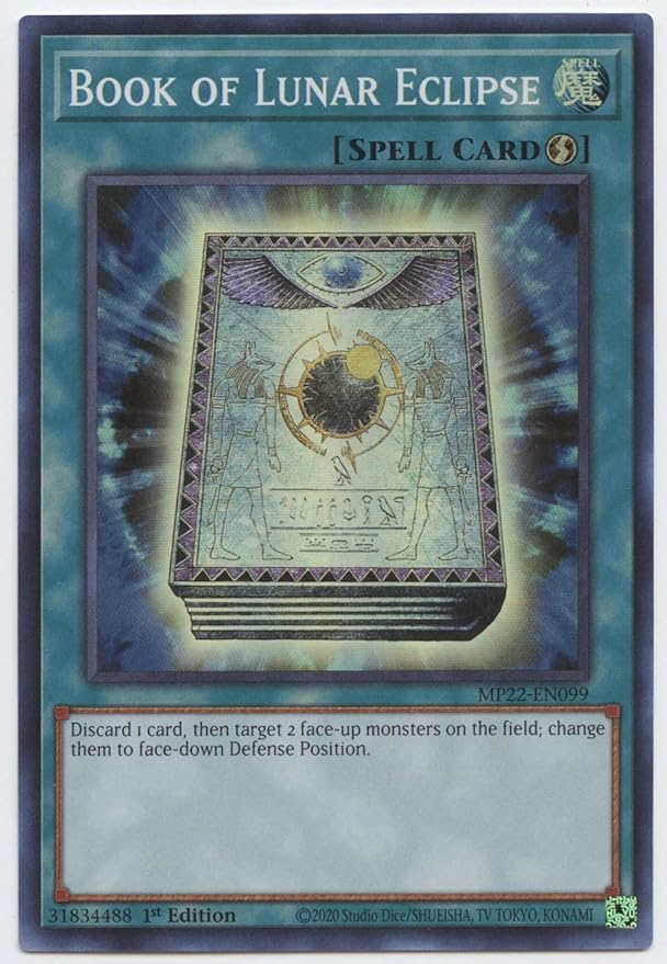 Amazon.com: Yu-Gi-Oh! Book of Lunar Eclipse - MP22-EN099 - Super Rare ...