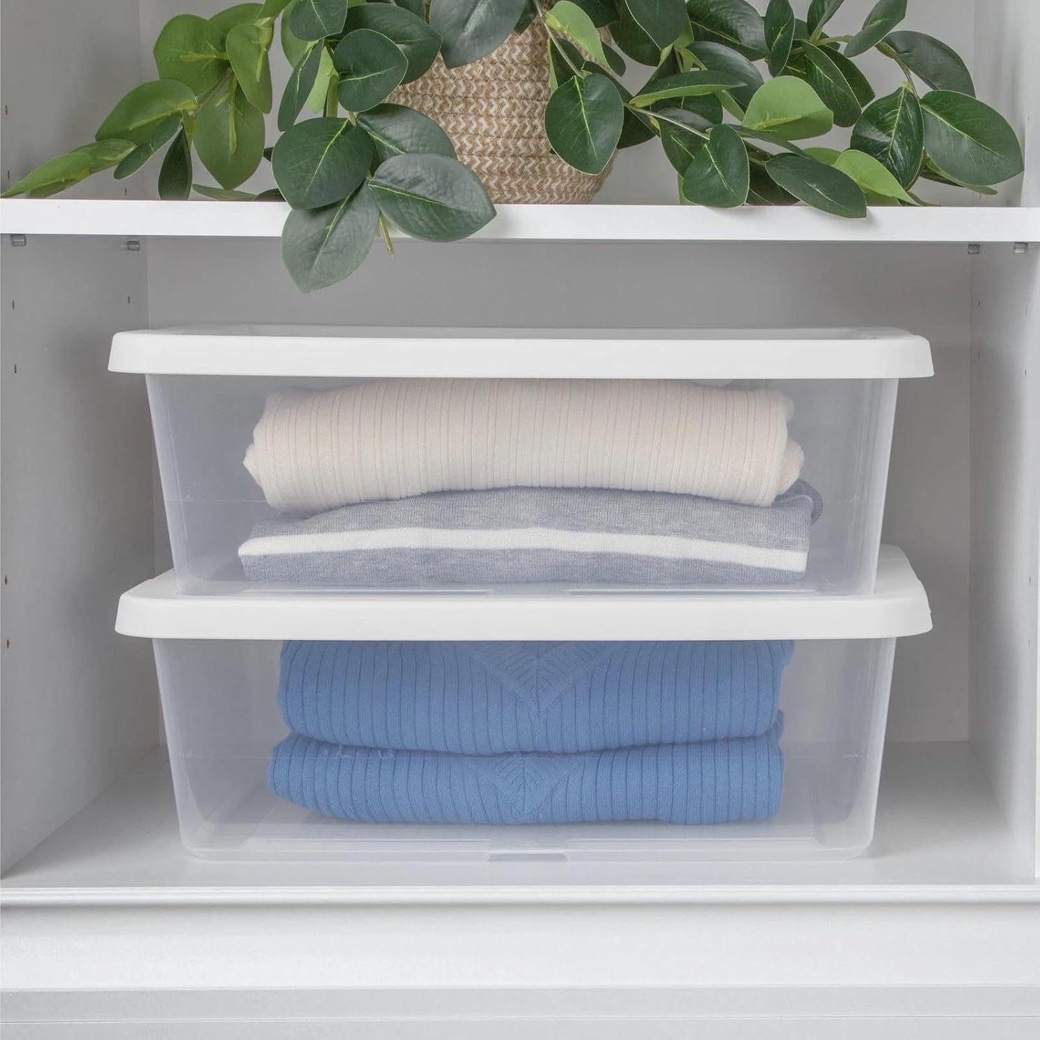Amazon.com - FIXED UP FINDS for (3 Pack) Small Storage Bin, 12 Quart ...