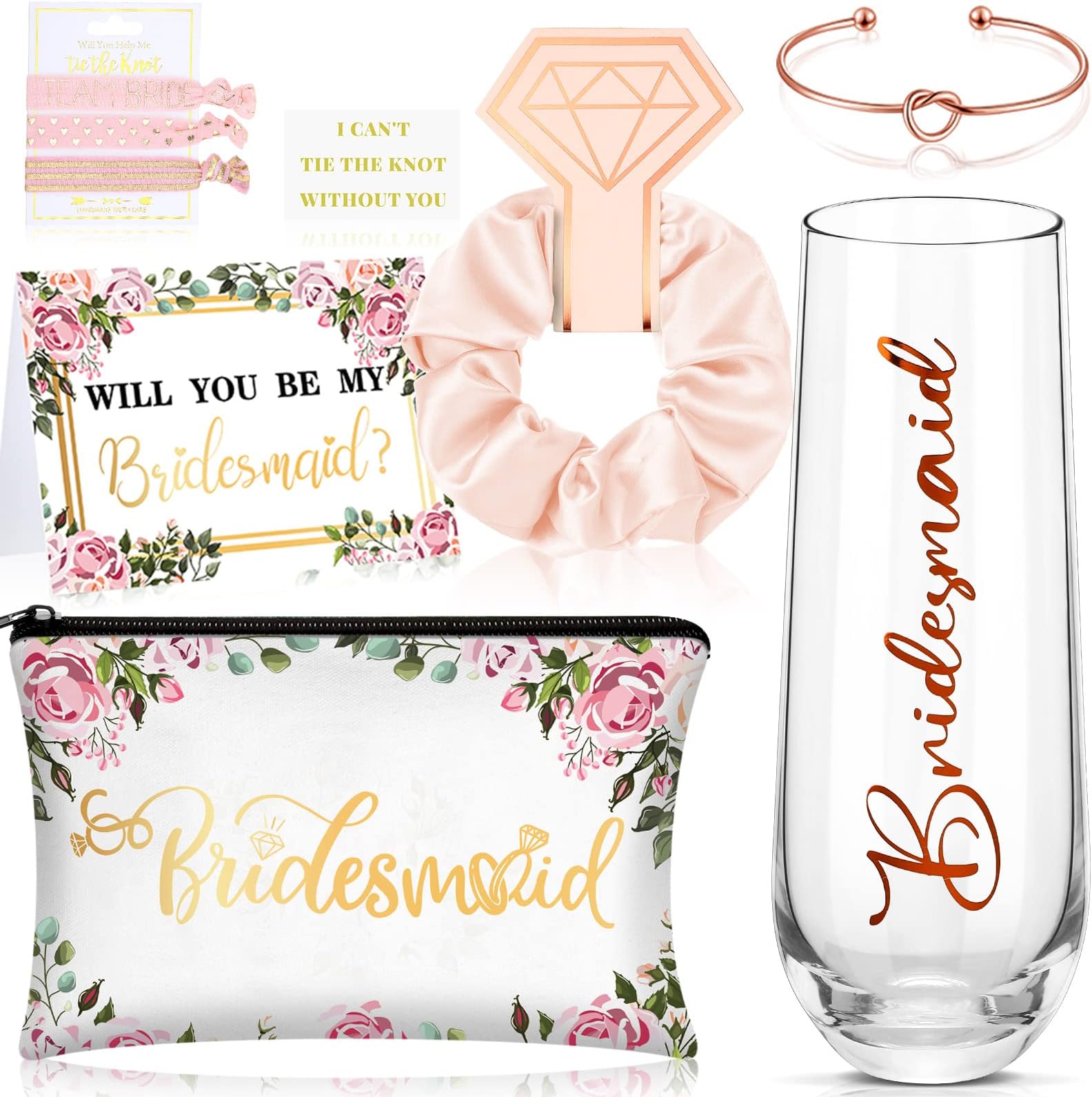 Amazon.com: 9 Pcs Bridesmaid Proposal Gifts Sets Maid/Matron of Honor ...