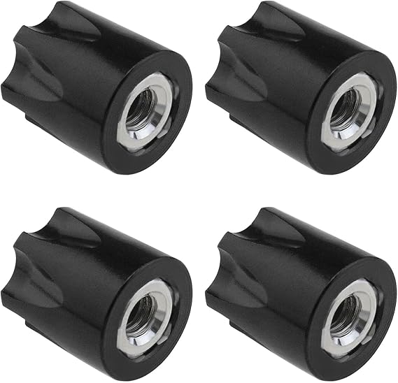 EMSea 4pcs RC Wheel Rim Nut Metal Wheel Rim Center Cover M4 Nut for 1/ ...