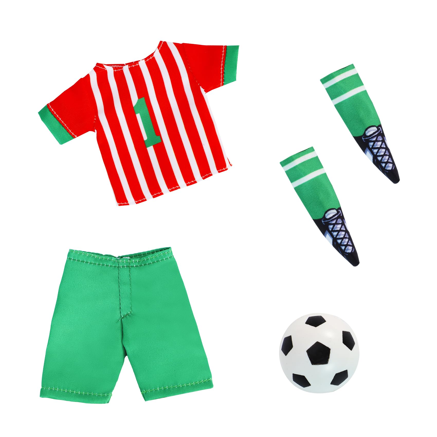 Snapklik.com : MUYI Santa Elf Doll Clothing Accessories Set- Red And ...