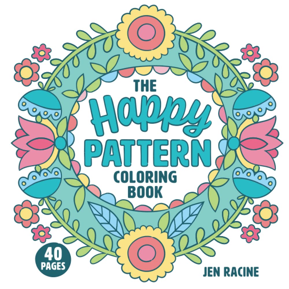 Amazon.com: The Happy Pattern Coloring Book: Simple, Fun, Stress ...