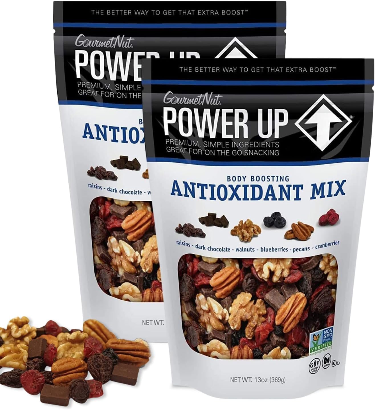Amazon.com: Antioxidant Trail Mix – 2PCs 13Oz Assorted Nuts Trail Mix ...