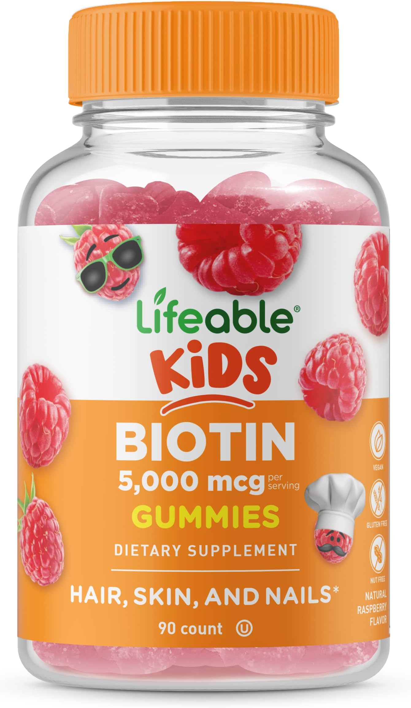 Amazon.com: VitaWorks Kids Biotin 5000mcg Jelly Beans - Tasty Natural ...