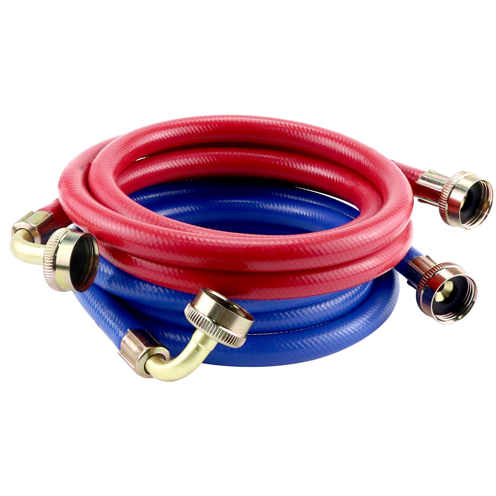 Snapklik.com : Rubber Washing Machine Hoses 6FT