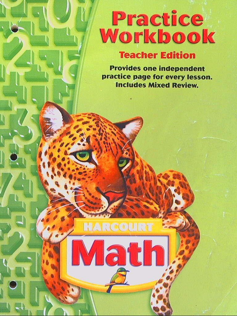 Amazon.com: Harcourt Math: Practice Workbook, Grade 5, Teacher Edition ...