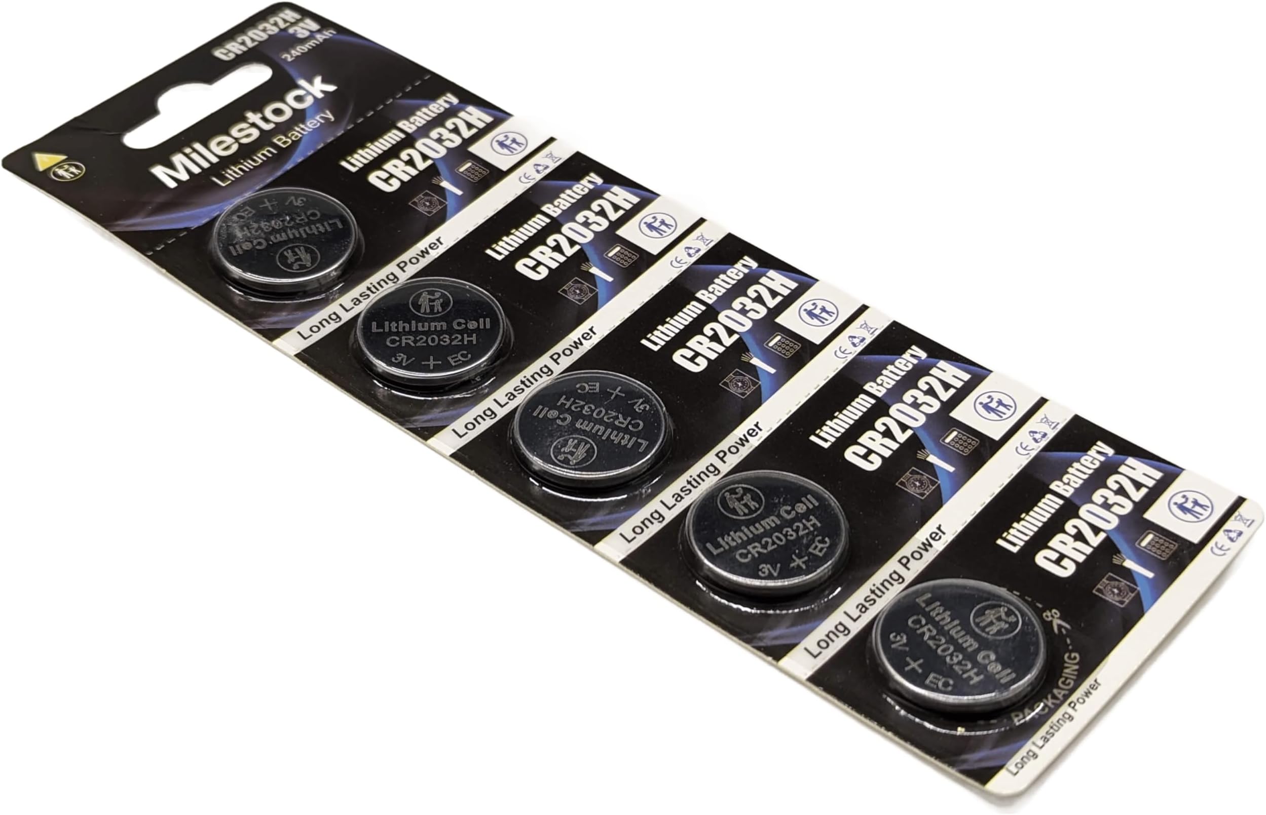 Amazon.com: Milestock 5-Pcs 3-Volt Lithium Coin Cell Battery for ...