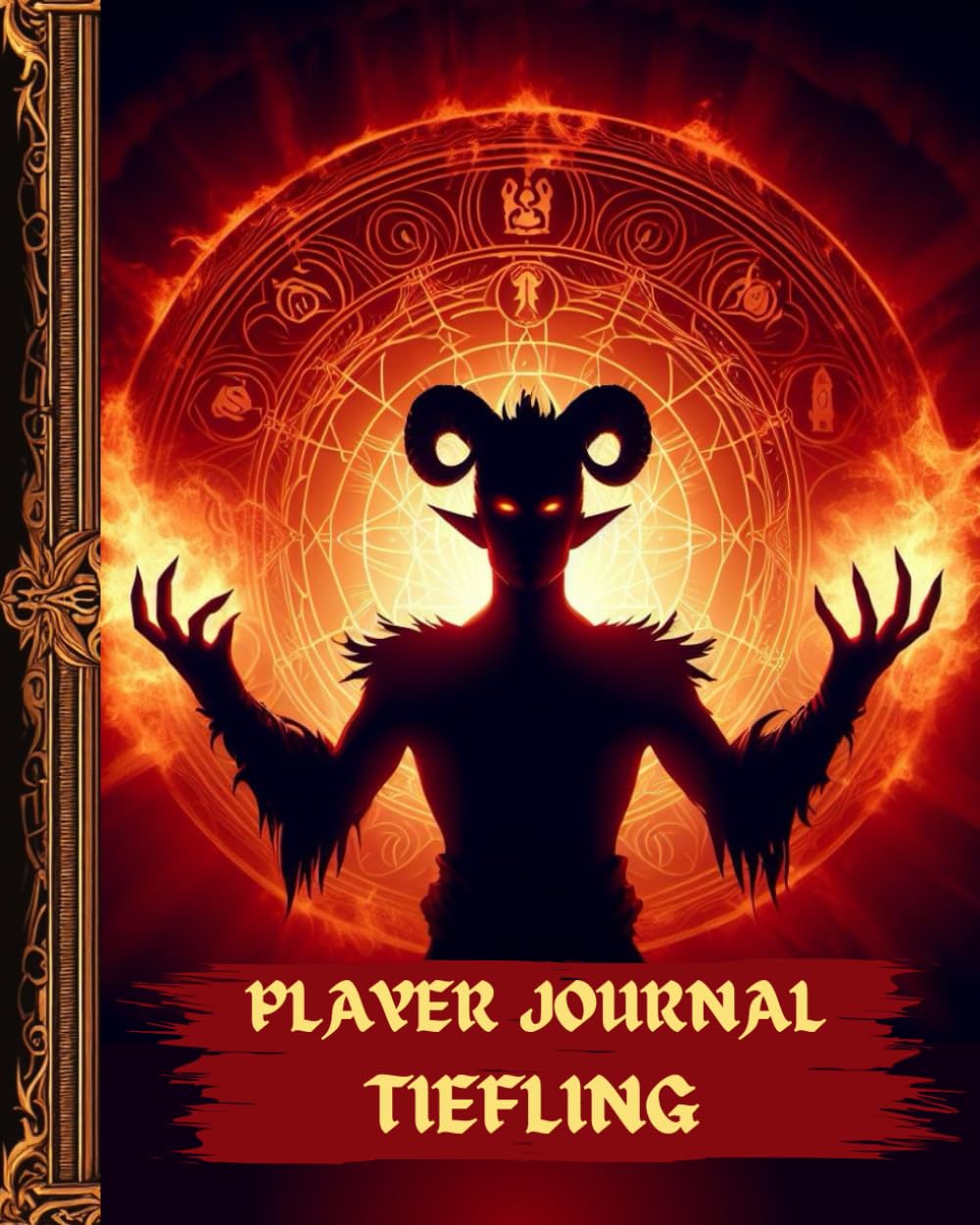 PLAYER JOURNAL - TIEFLING: 5e Character Sheets, DnD Player Notebook For ...