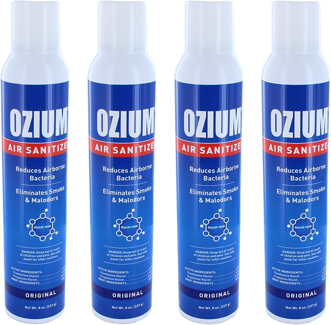 Amazon.com: Ozium Air Sanitizer Reduces Airborne Bacteria Eliminates ...
