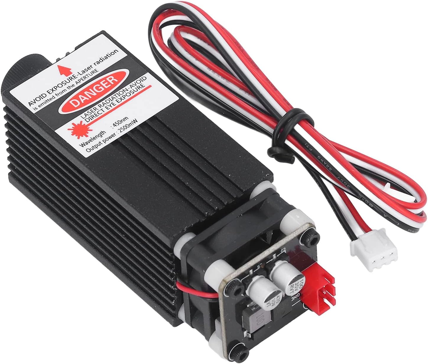 Laser Engraver Module, Laser Module 12V 450nm Wavelength Spot Premium ...