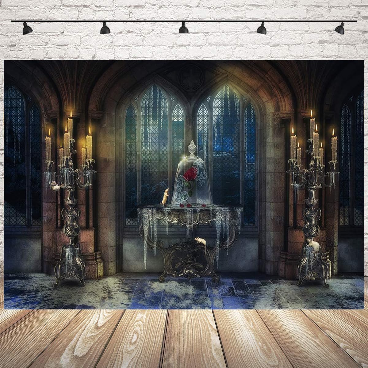 Princess Belle Castle Background The Fairy Tale Castle Stock