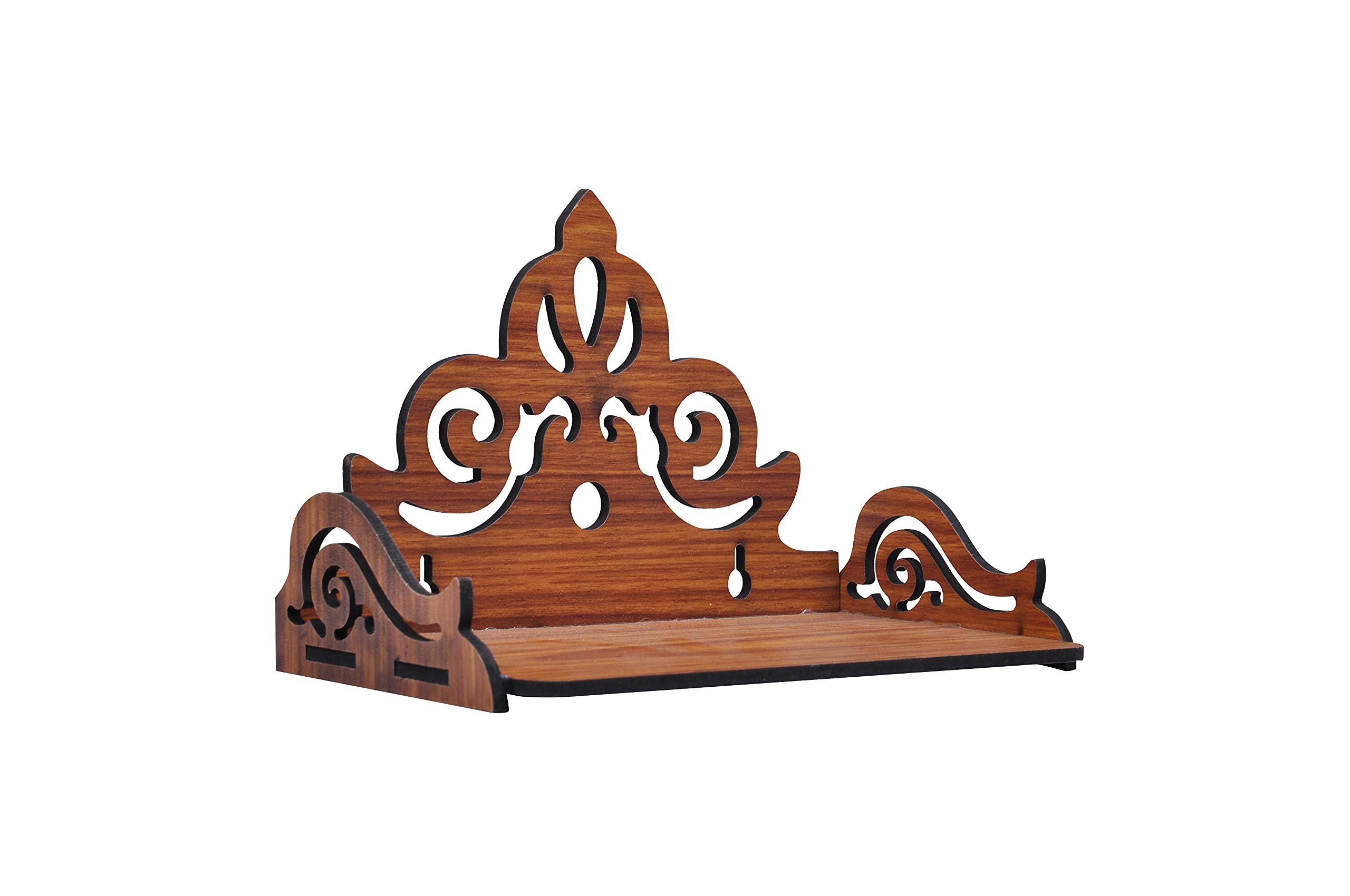 Buy GLNRM Wooden Wall Shelf Temple Shelf,Temple Ghar for Statue, Living ...