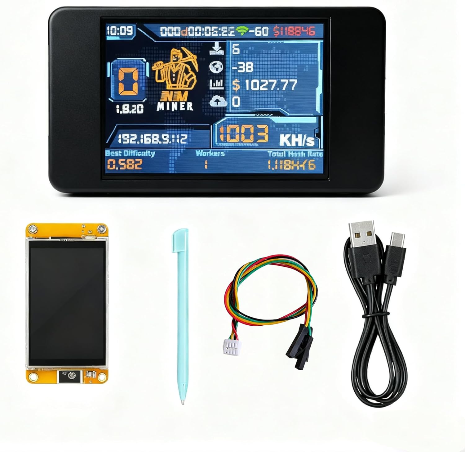 Amazon.com: Bitcoin Miner BTC Solo Miner-NerdMiner V2 NMMiner ESP32 2.8 ...