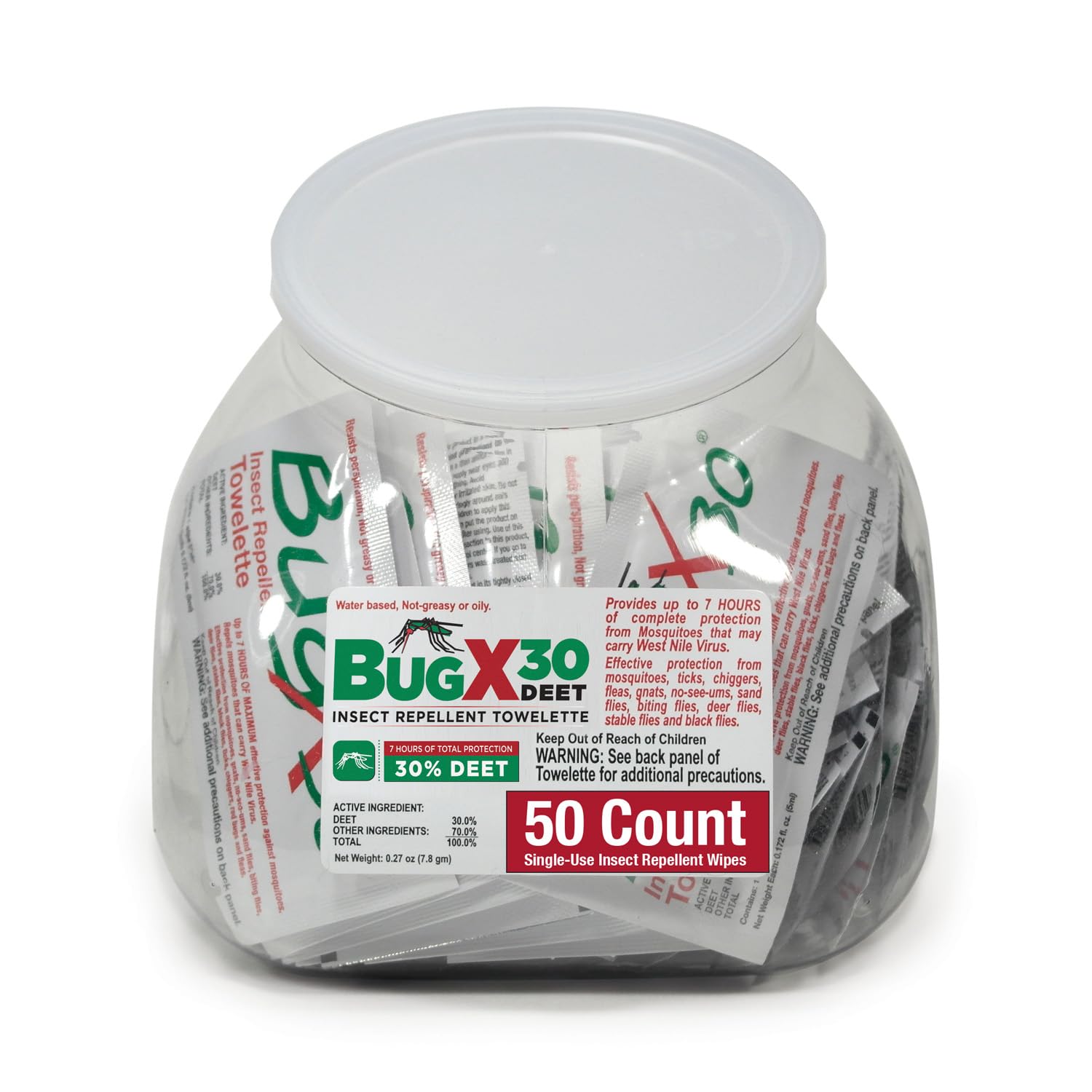 Amazon.com: CoreTex Bug X 30 Mosquito, Tick, & Insect Repellent Wipes ...