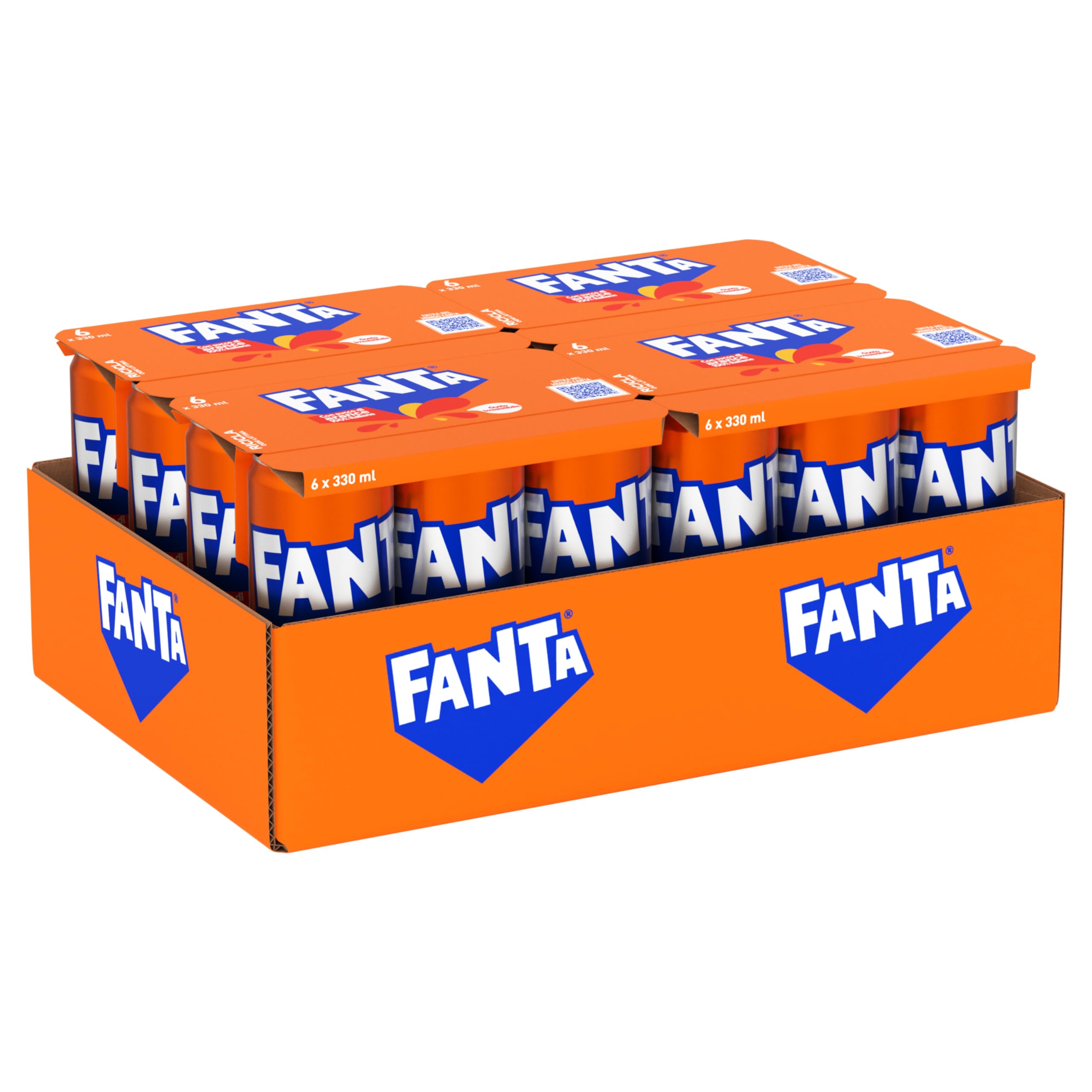 Fanta Original Gusto Arancia, con Succo di Arance Italiane, Senza ...