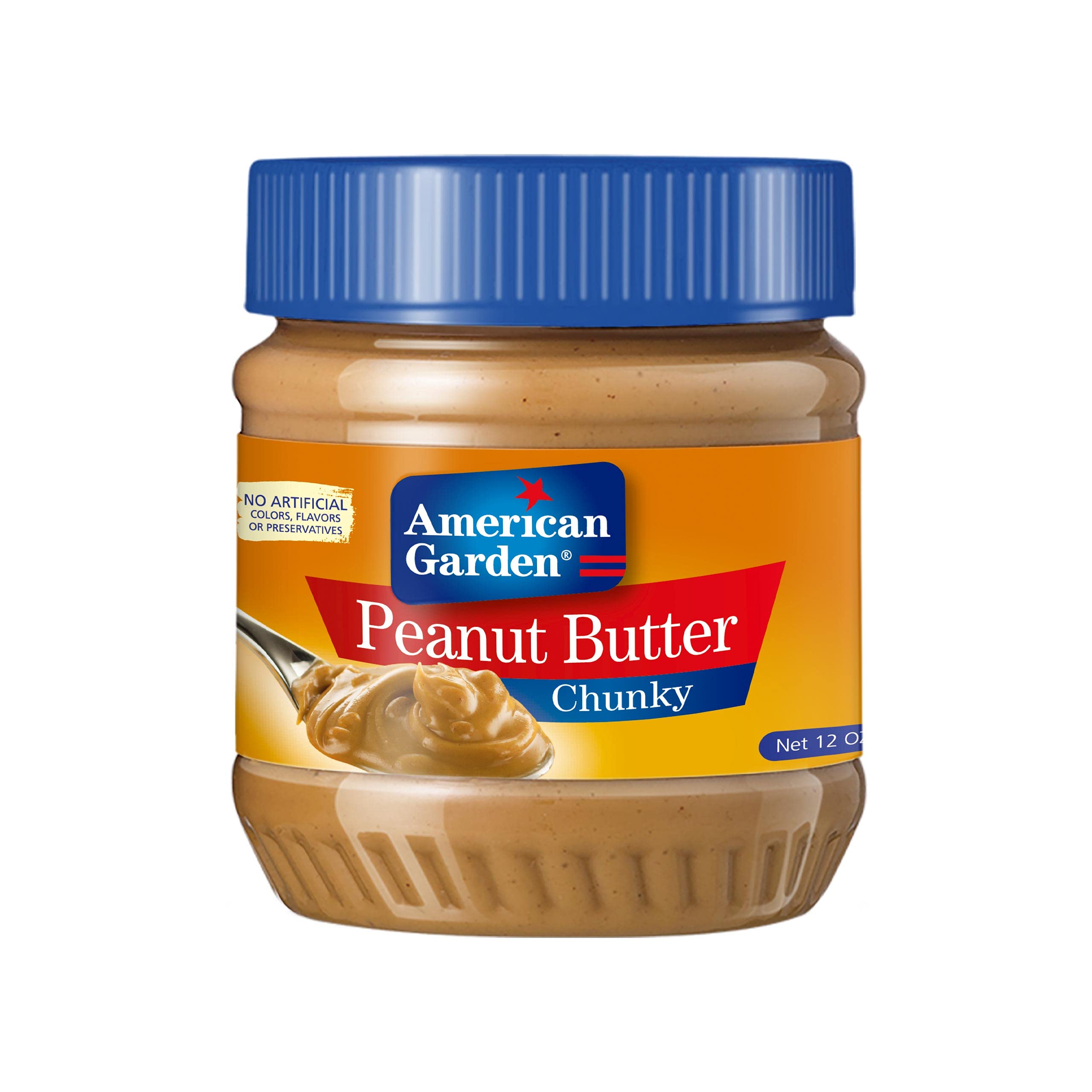 American Garden Chunky Peanut Butter, 12oz : Buy Online at Best Price ...