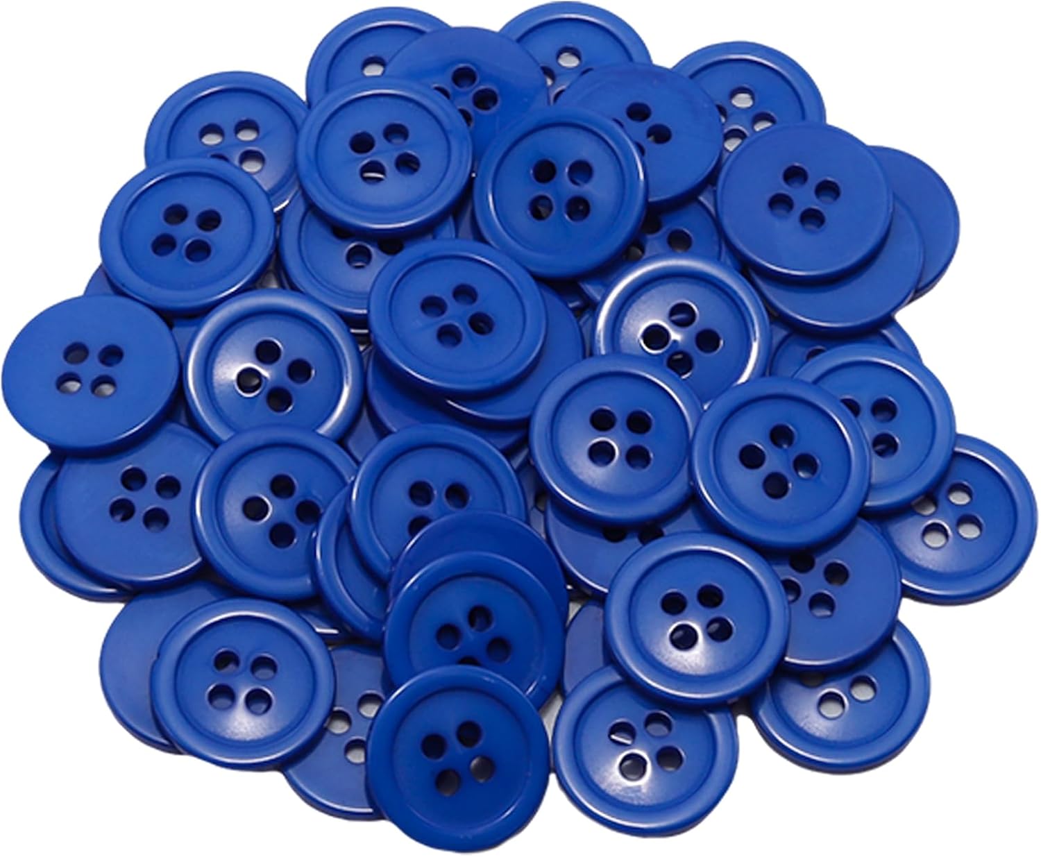Amazon.com: Lilaly 50 PCS 5/8 inch Resin Buttons for Crafts, 4 Holes ...