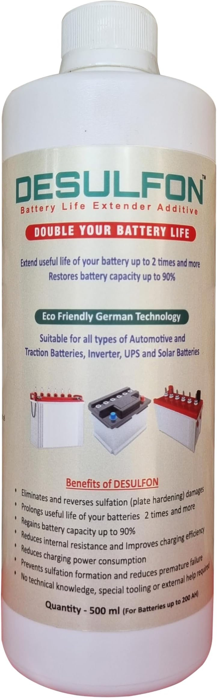 DESULFON Battery Life Extender, Capacity Booster, Desulfator, Reviver ...