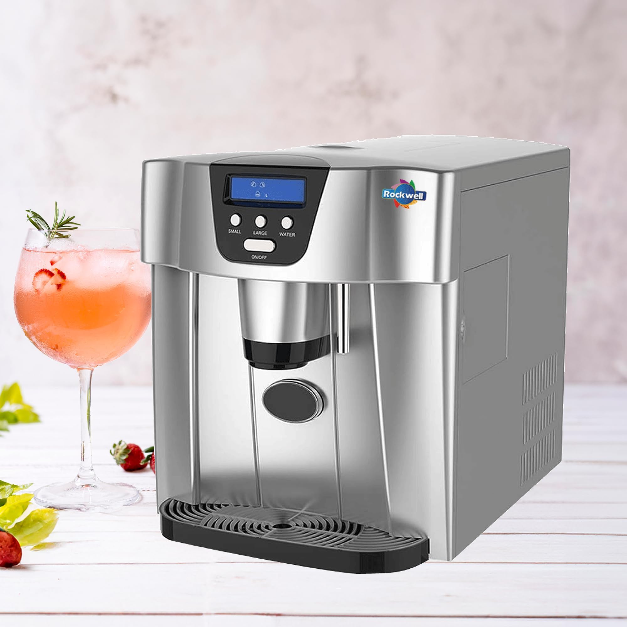 Rockwell Ice Cube Maker and Water Dispenser, 10 Cubes in 7 Minutes ...