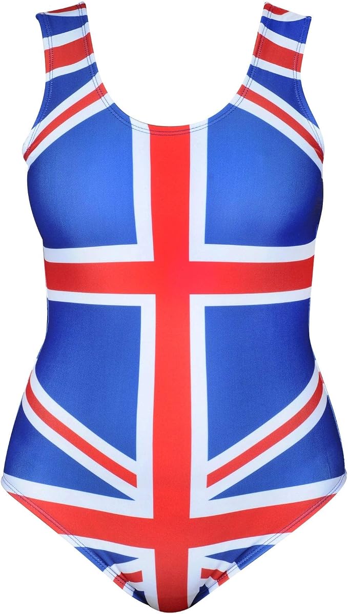 Union Jack Wear Ladies Union Jack Swimming Costume : Amazon.co.uk: Fashion