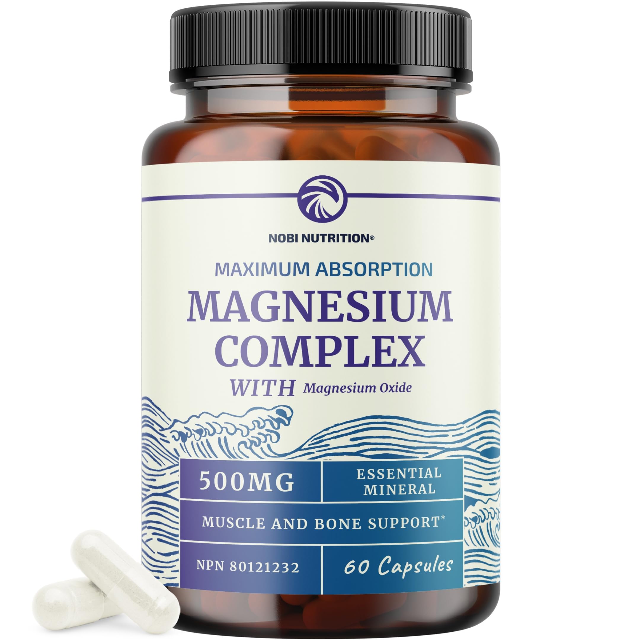 Magnesium Citrate Complex | 500MG | High Absorption Formula | Calm ...