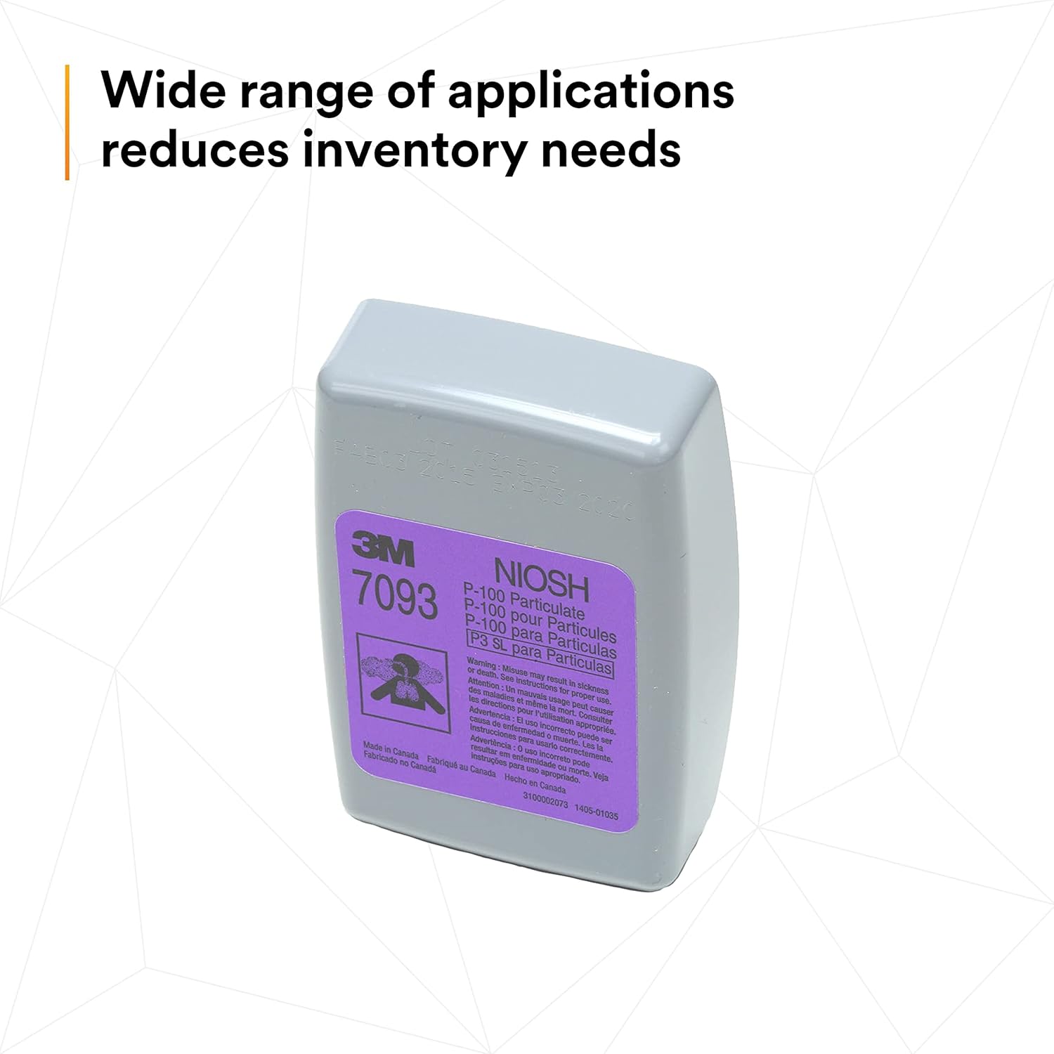 3M 7093B paquete de 4 filtros de partículas, con protección ...