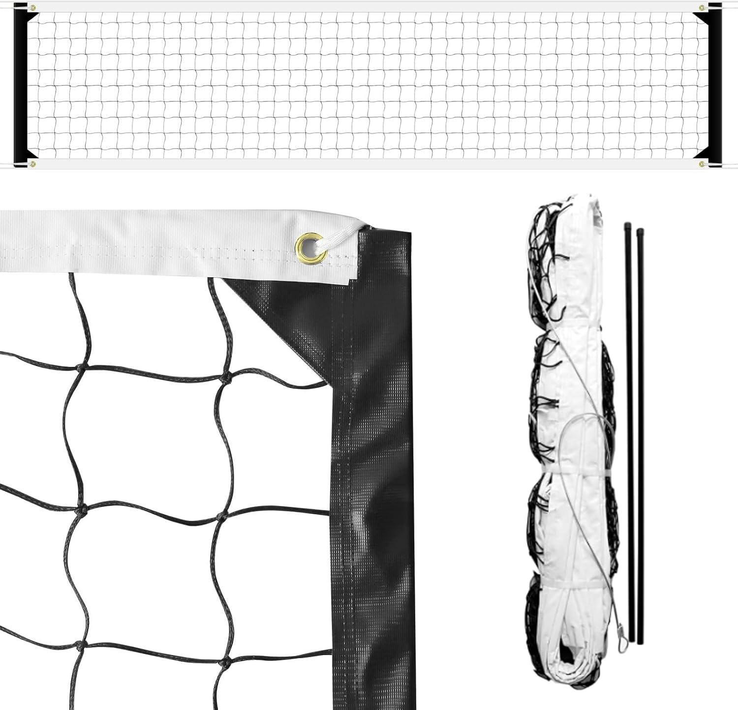 Amazon.com : Professional Volleyball Net Heavy Duty Outdoor Volleyball ...