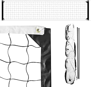 Amazon.com : Professional Volleyball Net Heavy Duty Outdoor Volleyball Nets with Steel Cable ...