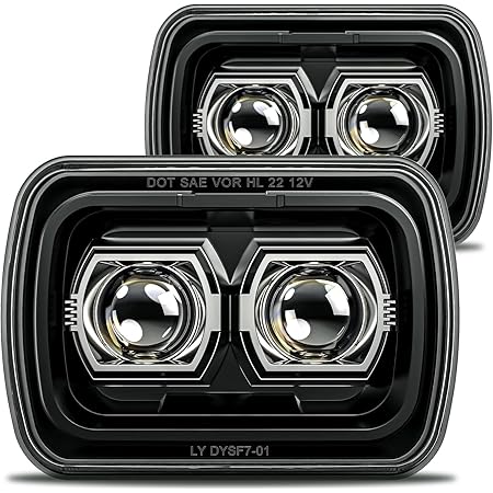 Amazon.com: TRUCKMALL 5x7 7x6 inch LED Headlights, H6054 6054 H5054 ...