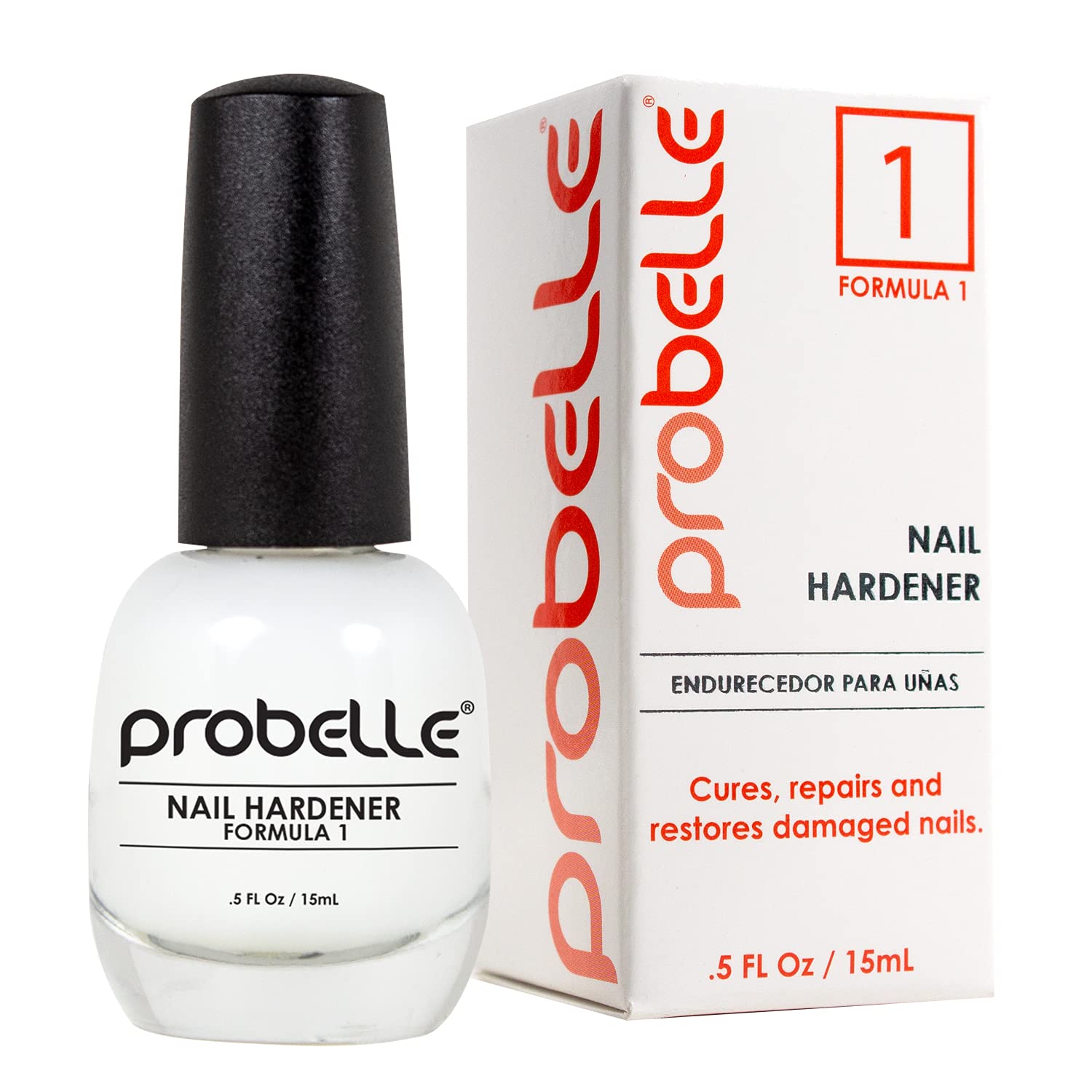 Amazon.com : Probelle Nail Hardener Formula 1 - Repair Damaged Nails ...