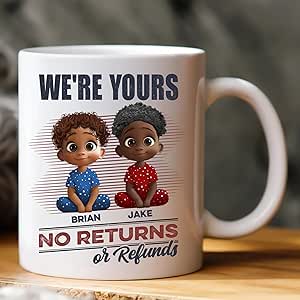 Amazon.com | Macorner Personalized Mug, We're Yours No Returns Or ...