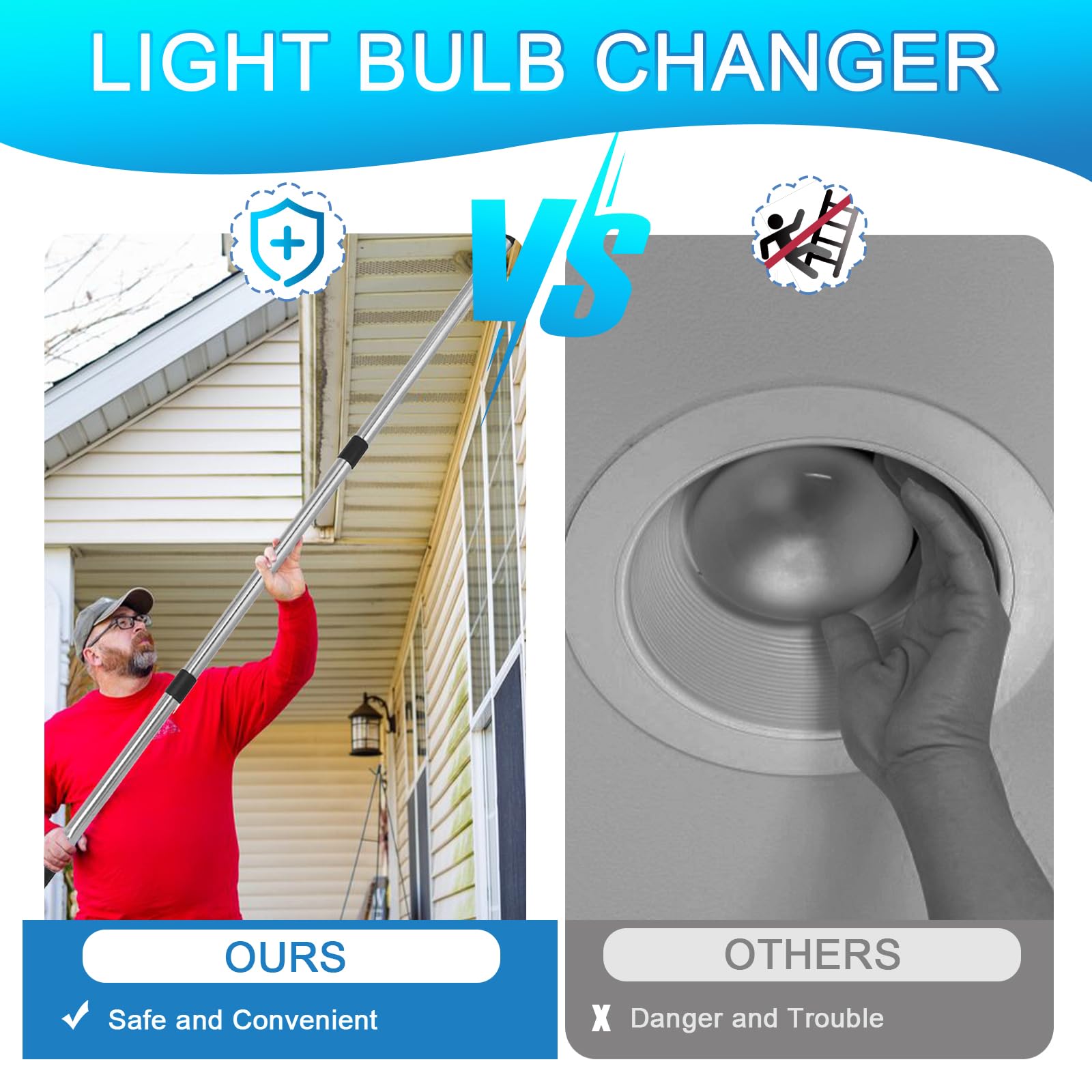 Ceiling Light Changing Pole