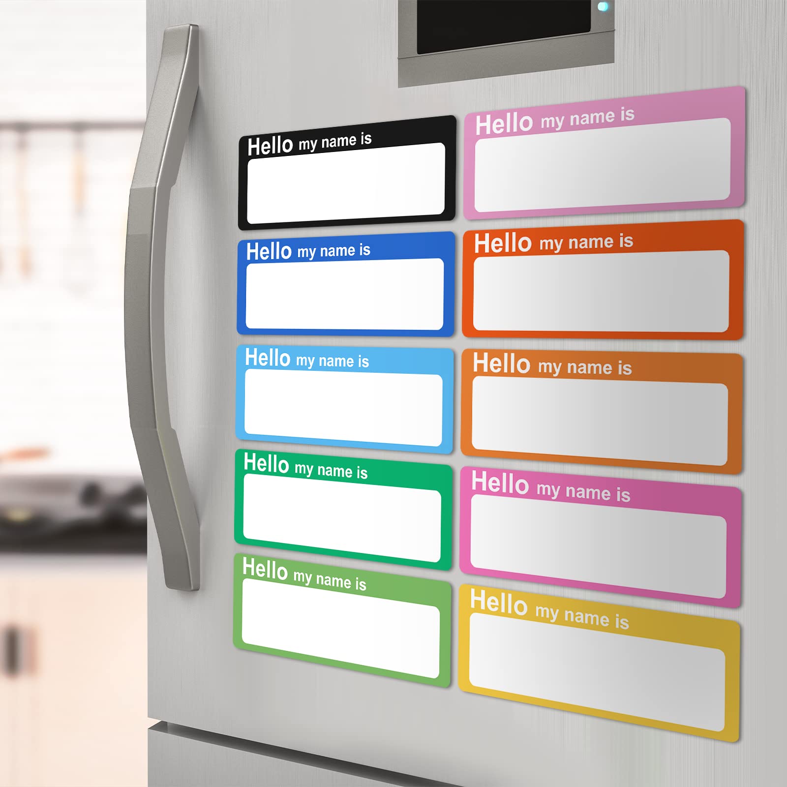 Amazon.com: 50 Pieces Magnetic Name Tags Dry Erase Labels White Board ...