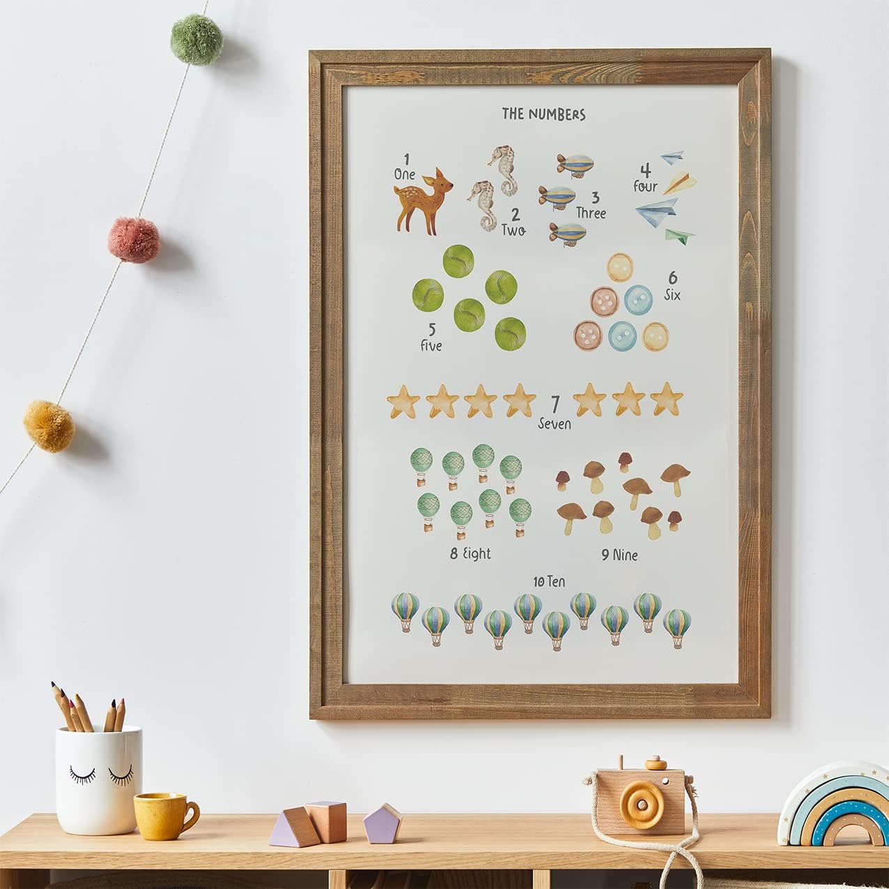Juego de 12 carteles educativos para niños pequeños – Colores ...