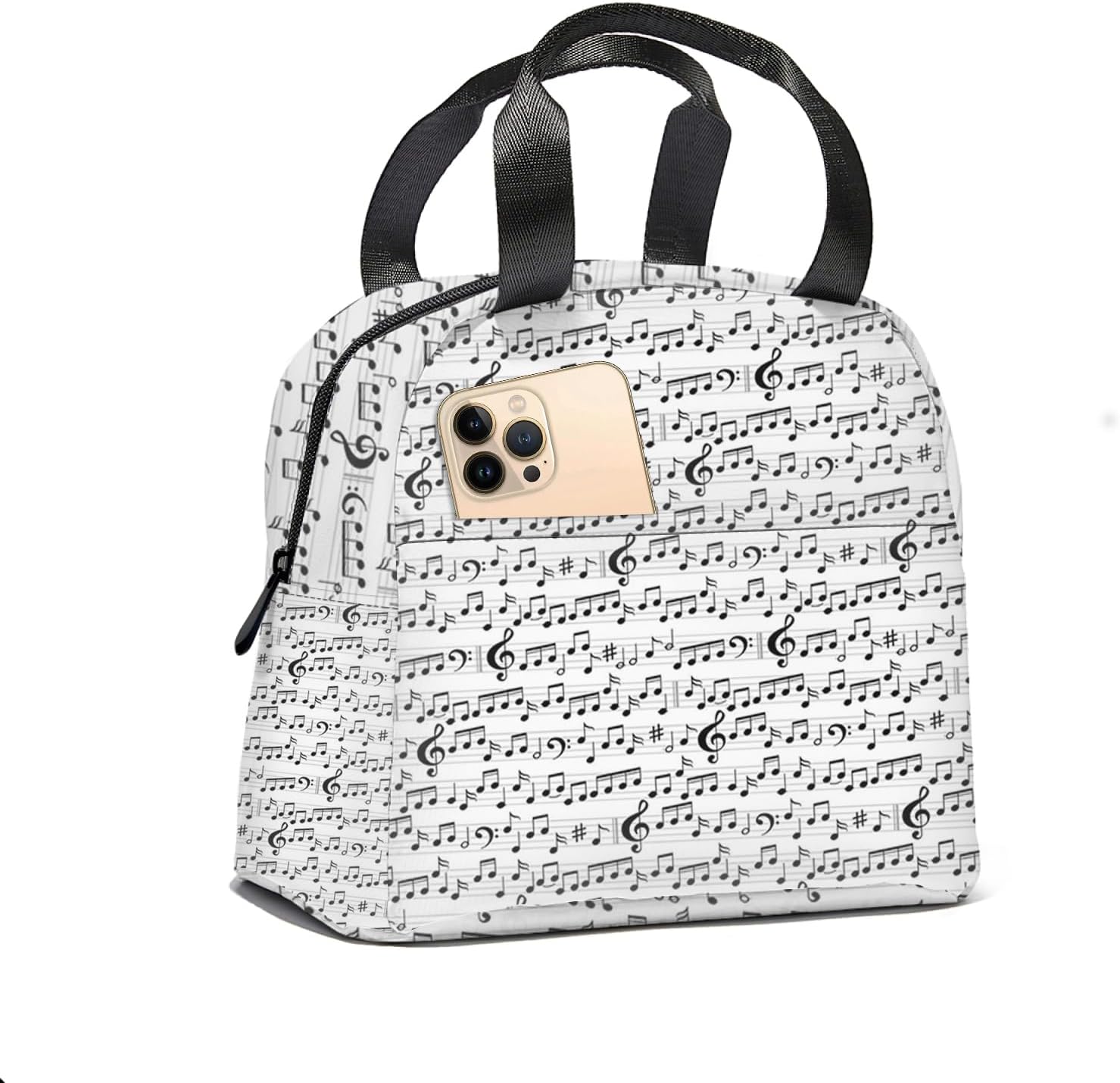 Amazon.com: Music Lunch Bag for Women Men,Insulated Lunch Tote Bag ...
