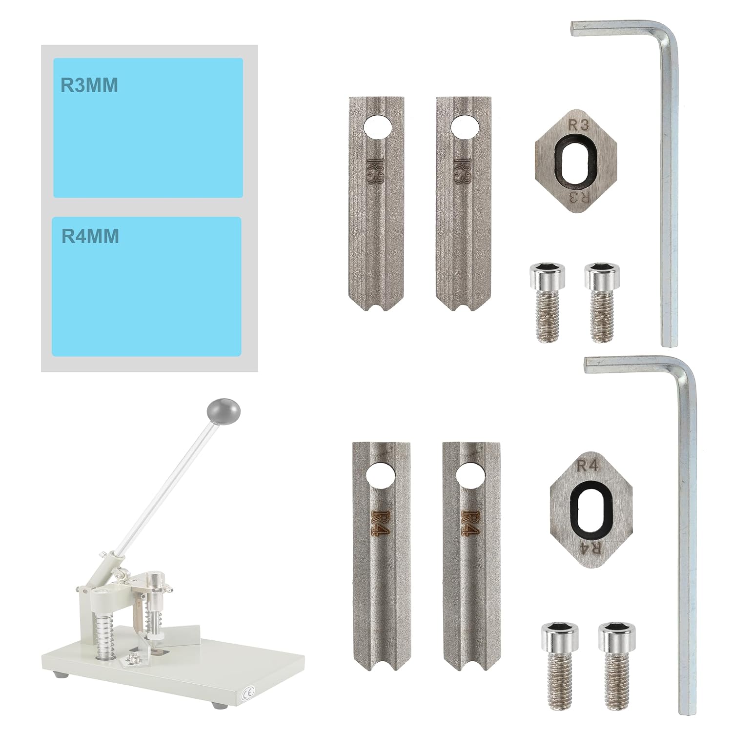 Amazon.com : IRONWALLS R3mm (1/8”), R4mm (5/32”) Punch Die Blades ...