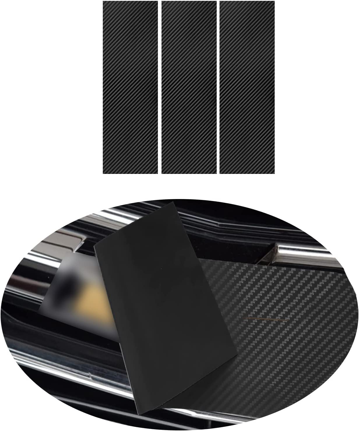 RUINATE Compatible with Carbon Fiber Vinyl Sticker Wrap Logo Bowtie ...