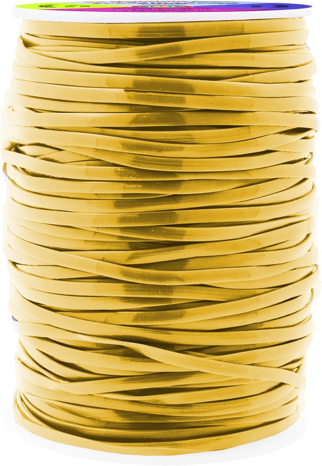 Amazon.com: Mandala Crafts Gold Plastic Lacing Cord Boondoggle String ...