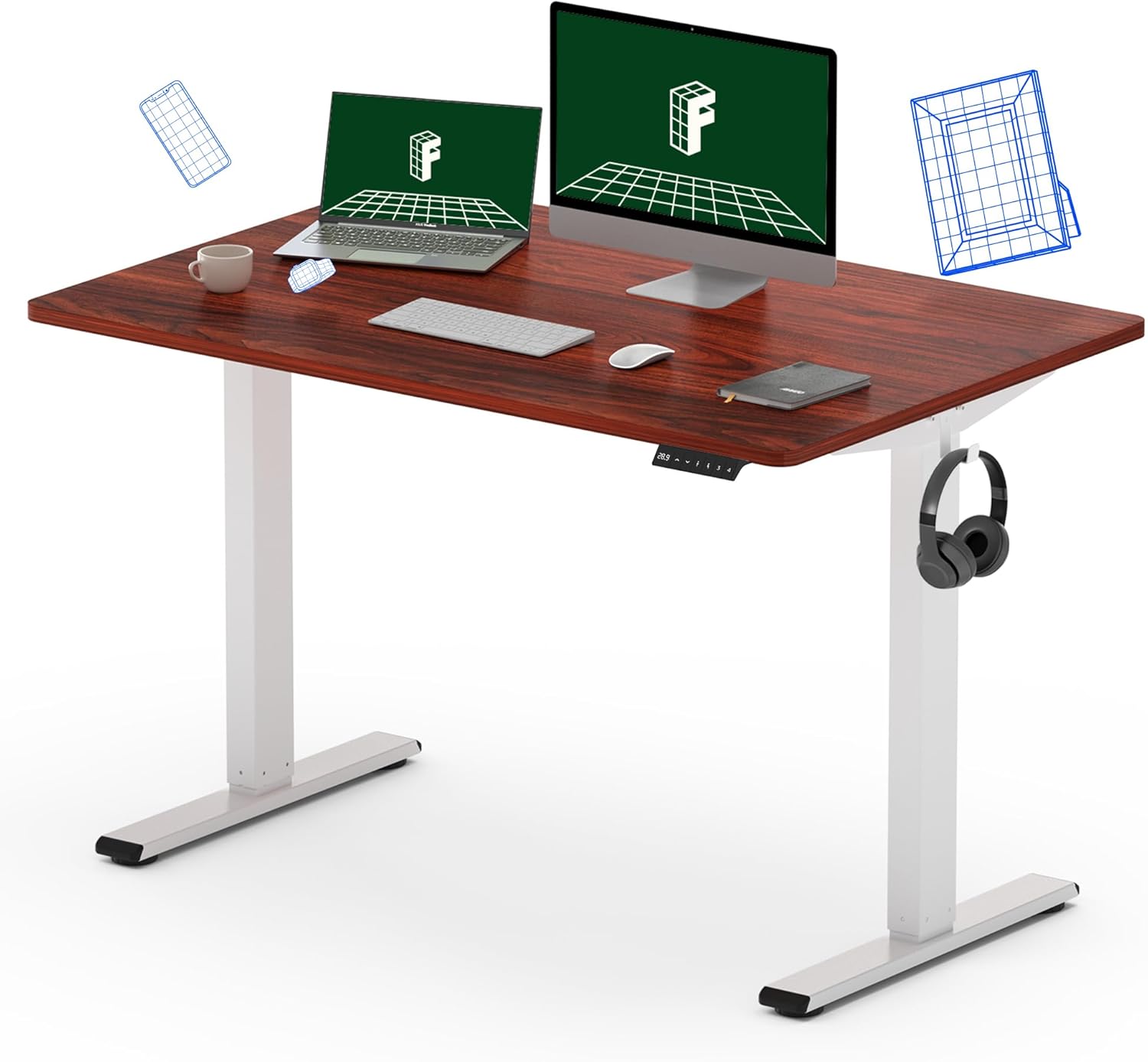 FLEXISPOT EN1 Electric Stand Up Desk 48 x 30 Inches Australia | Ubuy