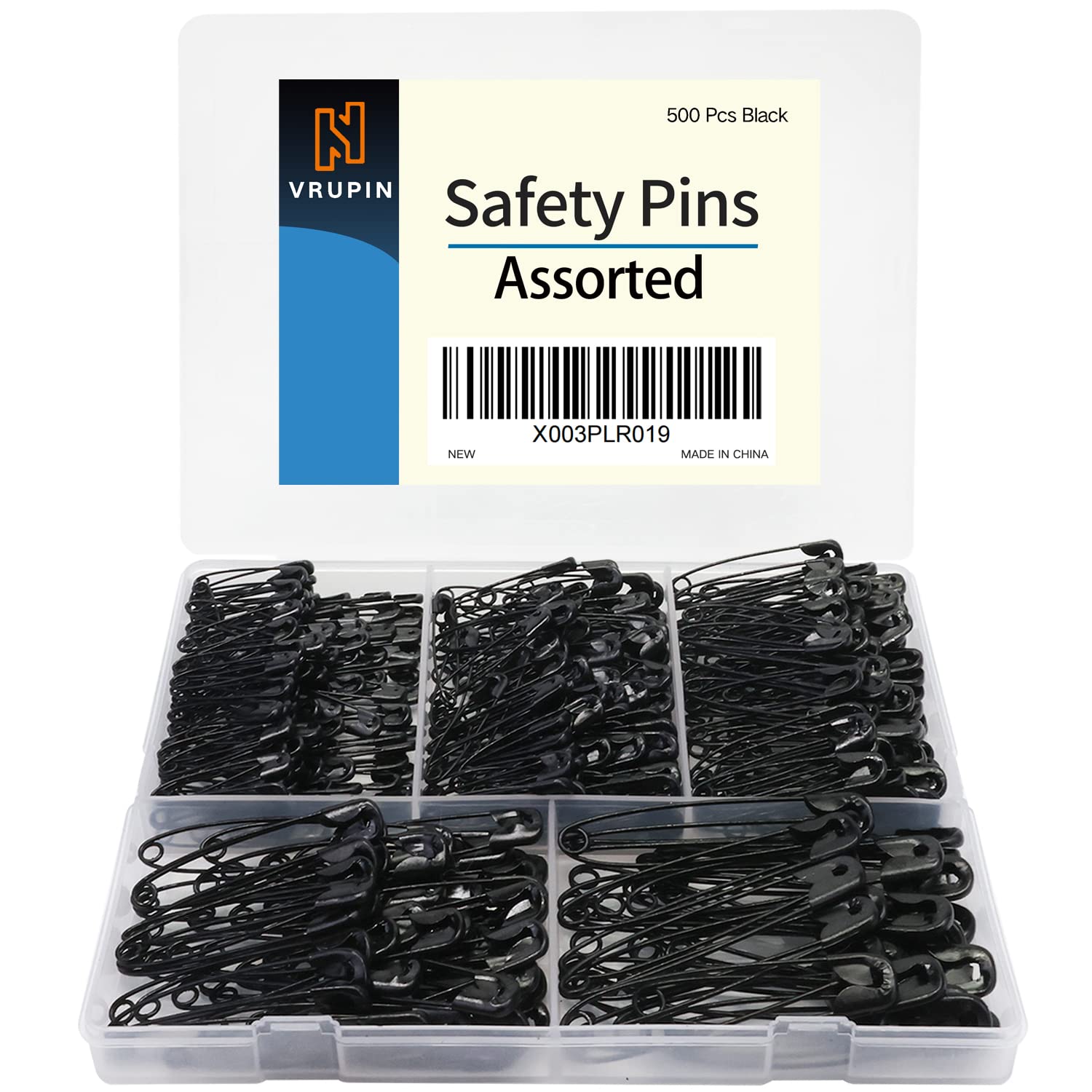 Snapklik.com : Safety Pins Assorted, 500 PCS Safety Pins, 5 Different ...
