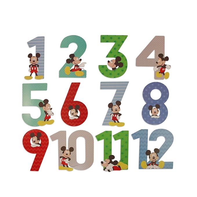 Disney Baby Boys Mickey Mouse Milestone Photo Prop Numbers Gift Set ...