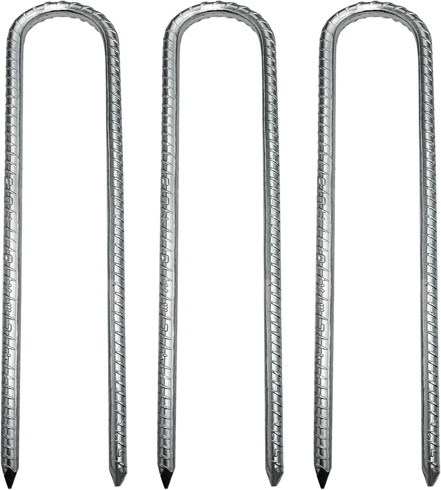 Amazon.com : Ground Stakes Steel Rebar Stakes Tents Nails Heavy Duty ...