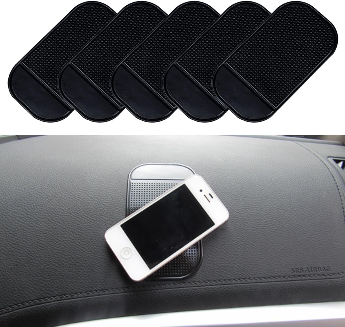 Amazon.com: 5PCS Car Dashboard Non-Slip Mat, Anti-Slide Sticky ...
