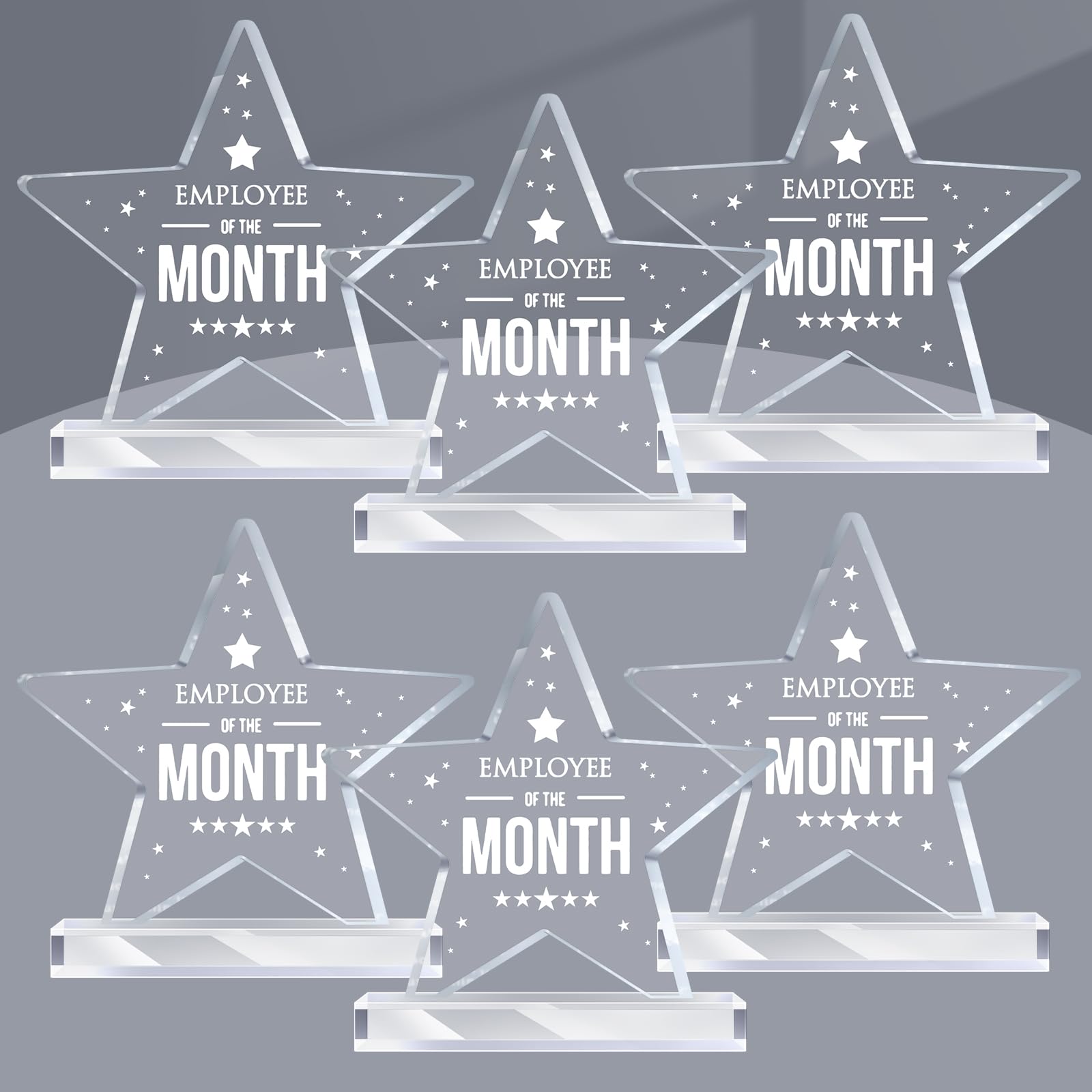 Amazon.com: 6 Pcs Employee of The Month Sign Employee Month Plaque ...