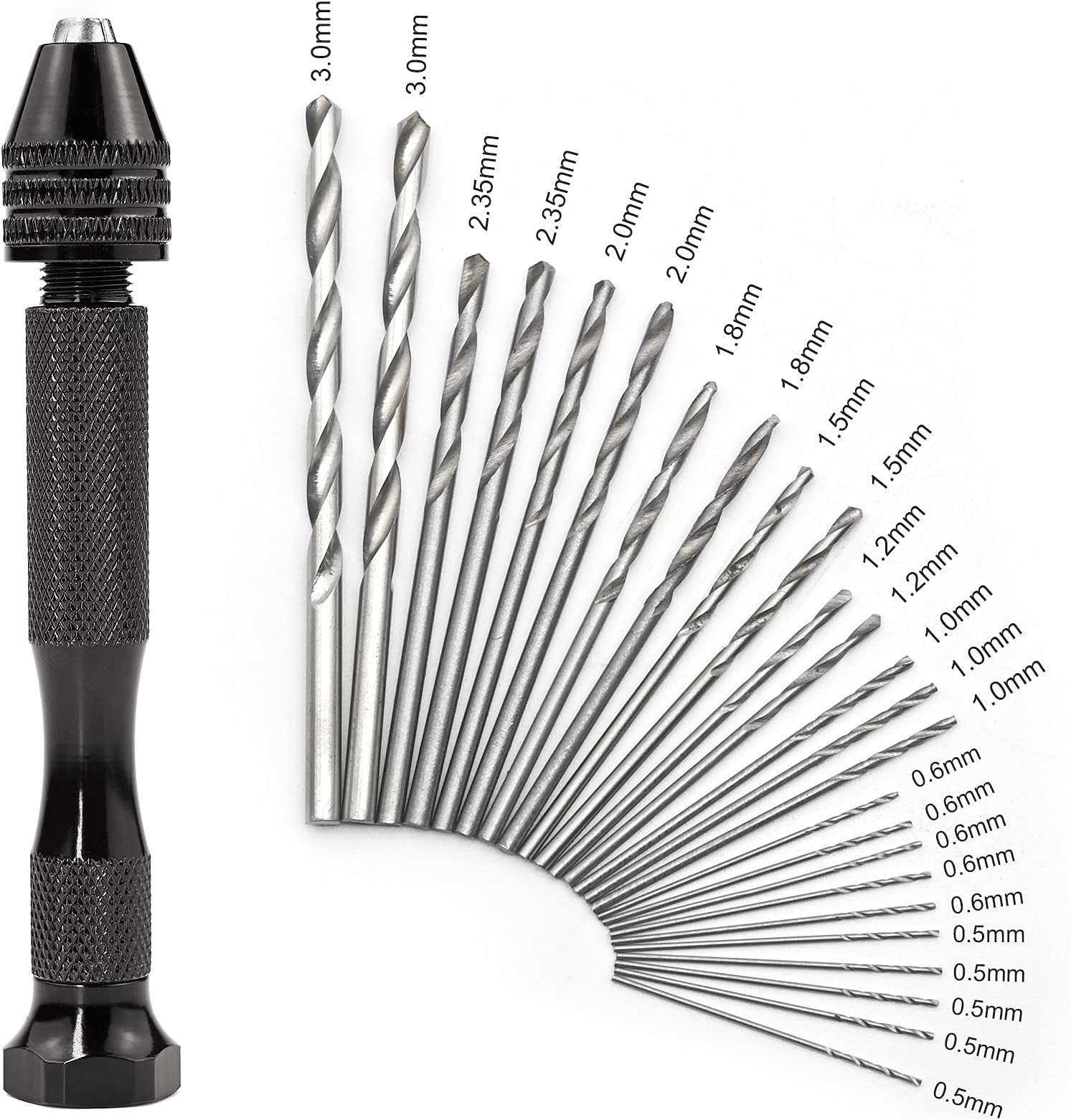 37 Pièces Mini perceuse modelisme à Main, Précision Pin Vise en ...