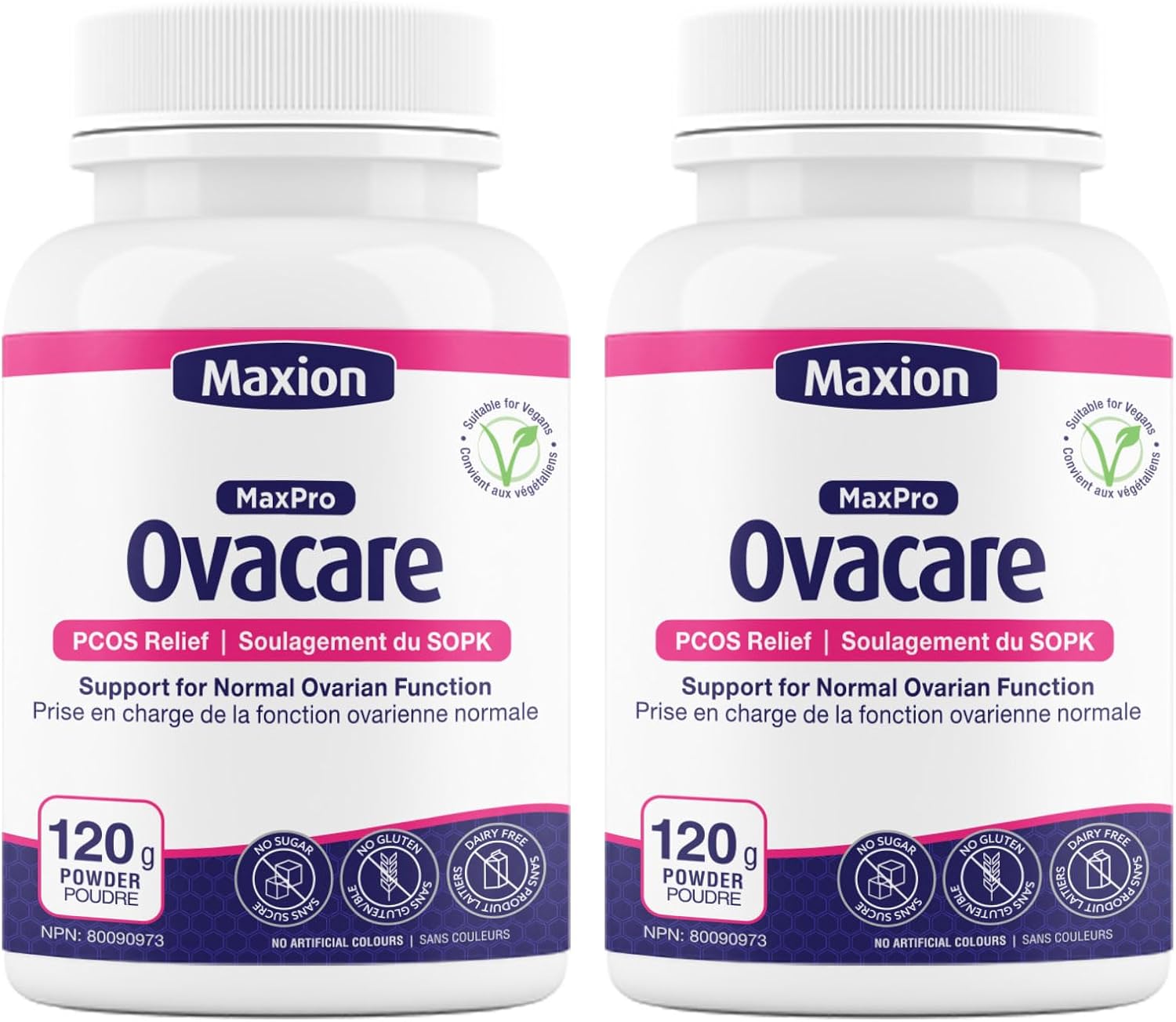 Maxion 2 Pack Ovacare for Natural PCOS Relief Supplement for Women With ...
